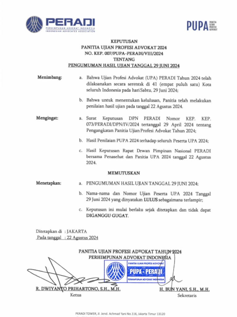 Scan SK KELULUSAN PUPA 2024 | PDF