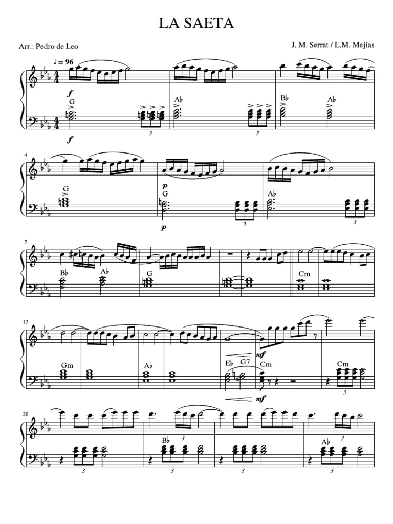 LA SAETA (Marcha Semana Santa) | PDF
