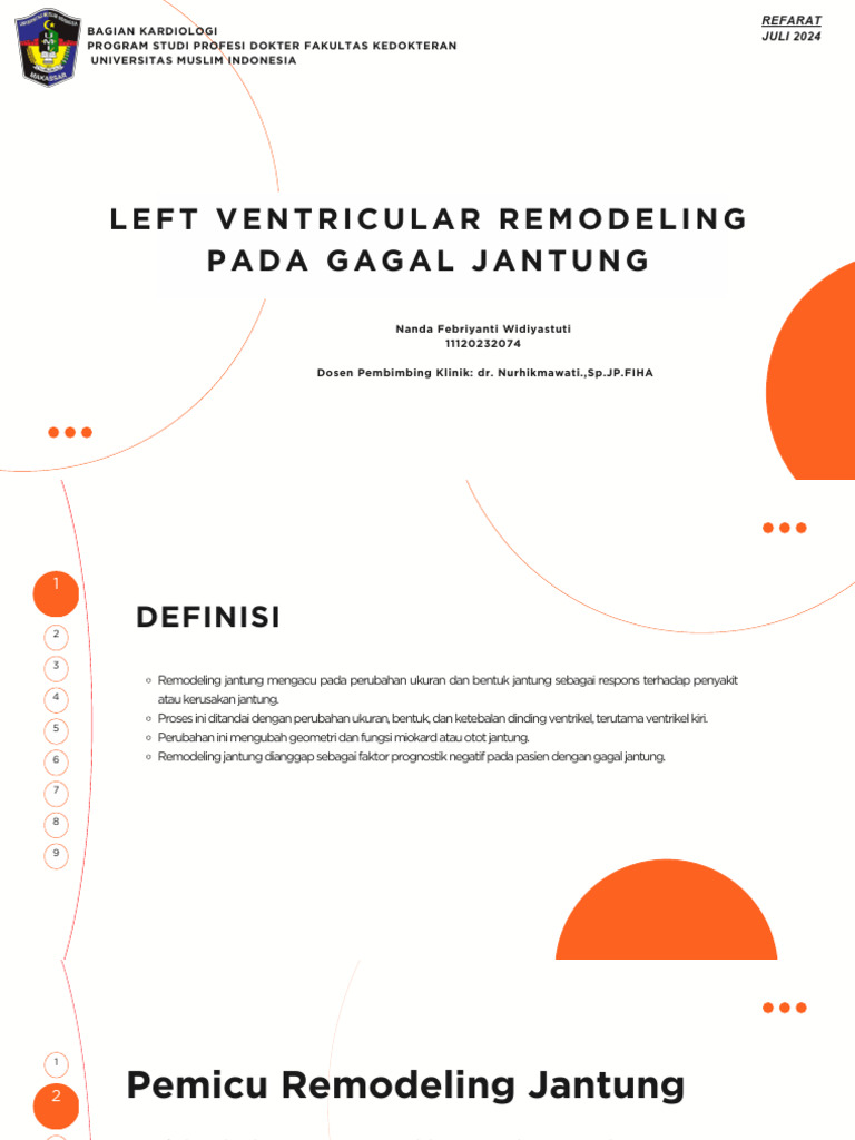 REFARAT LEFT VENTRICULAR REMODELING PADA GAGAL JANTUNG | PDF