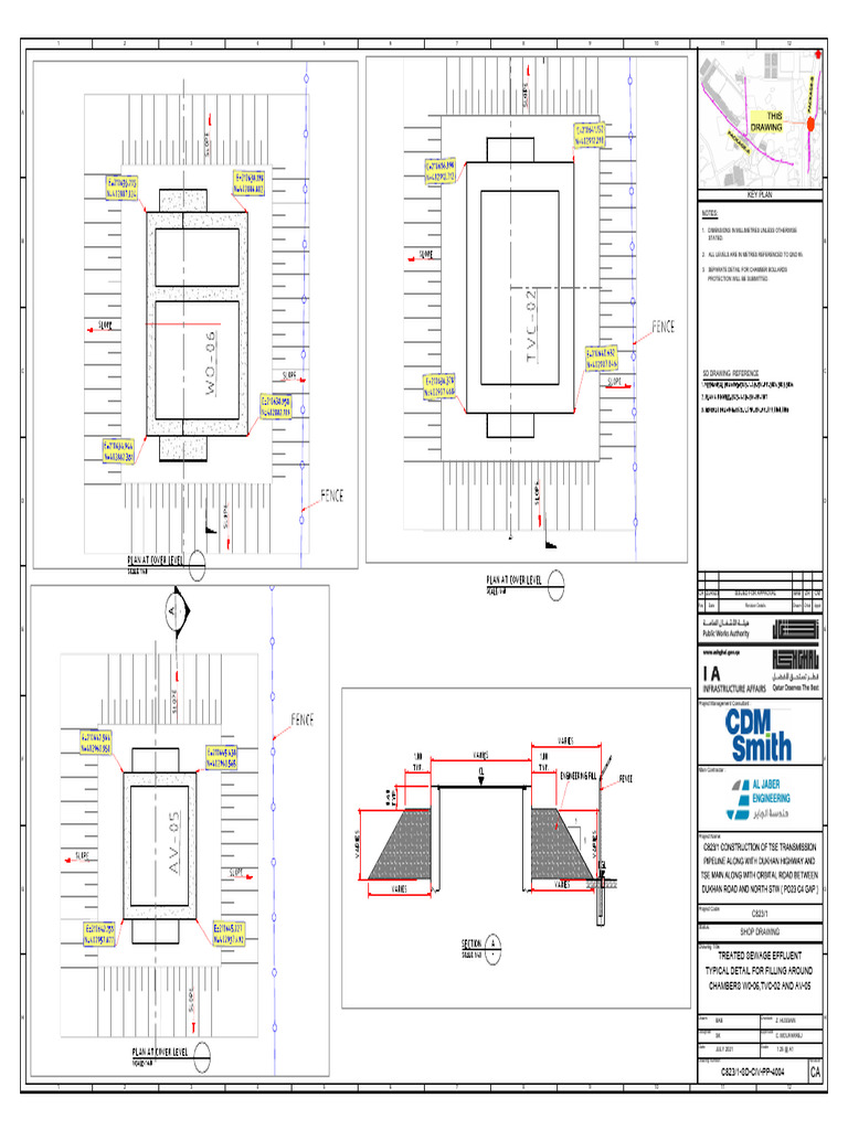 C823-1-SD-CIV-PP-4004 CA | PDF | Technical Drawing | Drawing