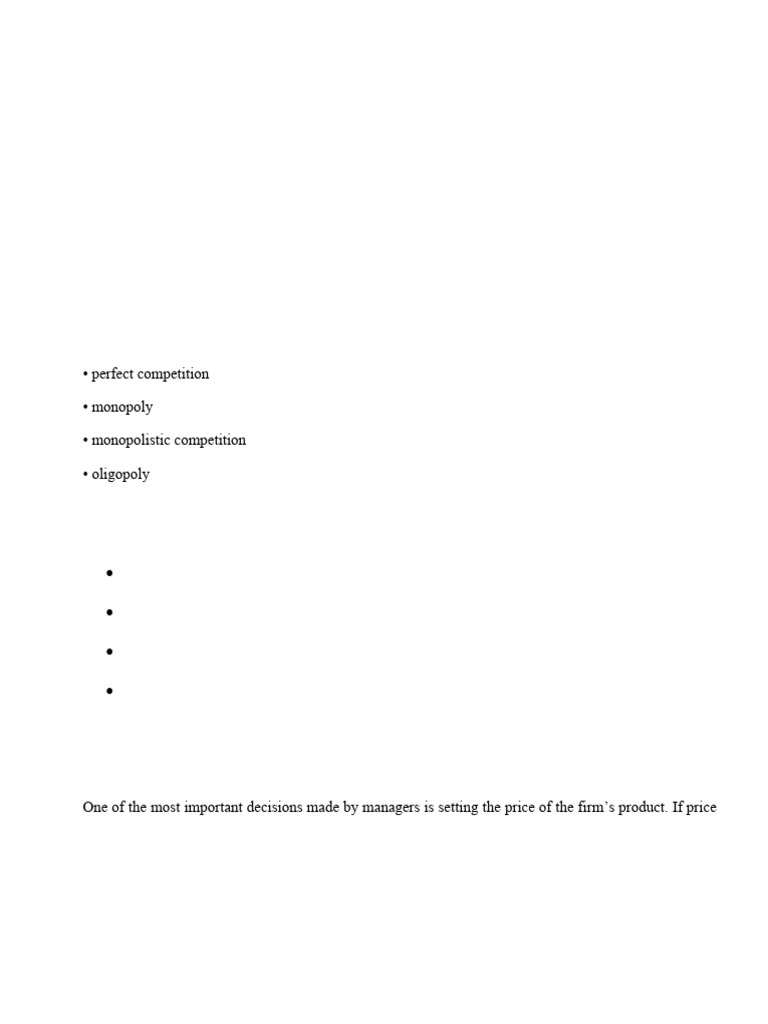 Chapter Five Market Structures | PDF | Monopoly | Profit (Economics)