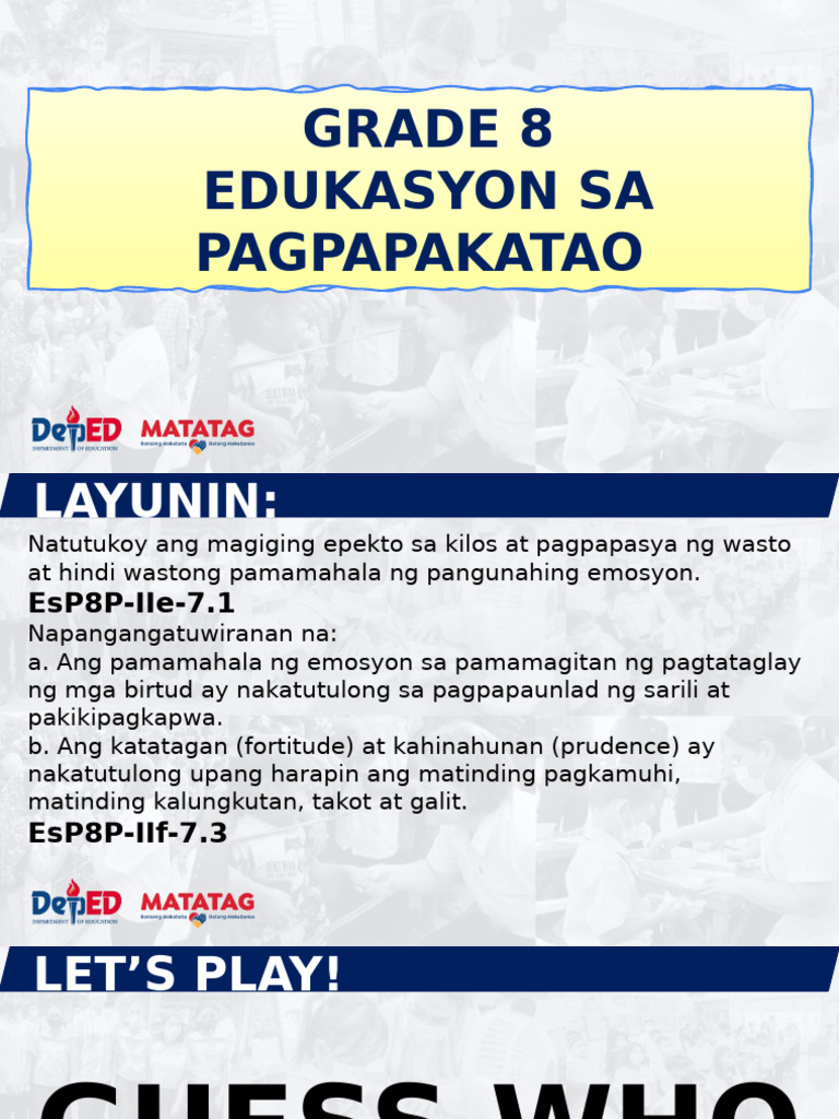 Ang Emosyon (Week 5) | PDF