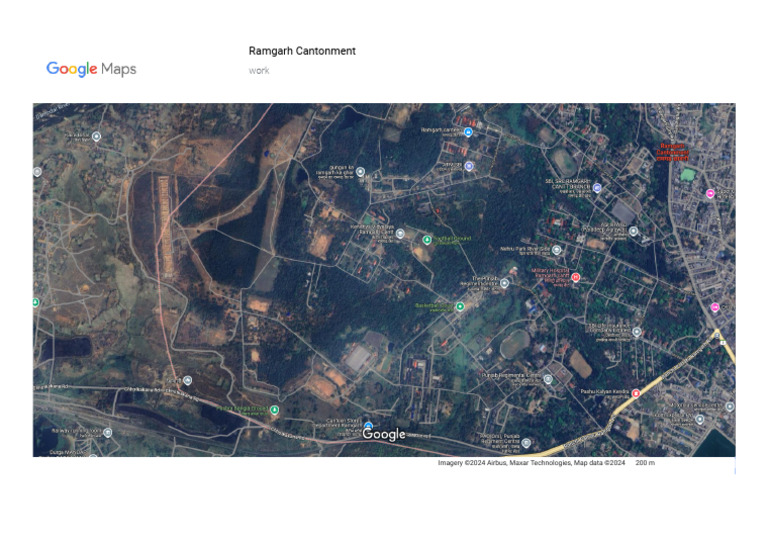 Ramgarh Cantonment - Google Maps | PDF