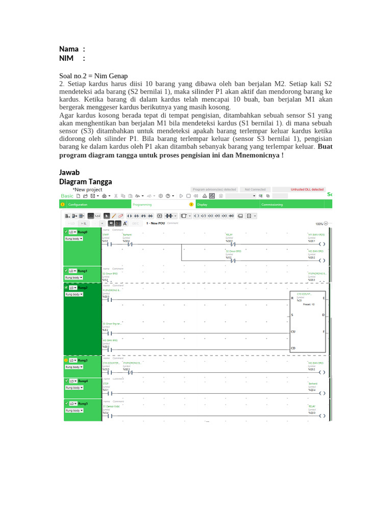 Uas PLC - Eka Padiyantun | PDF