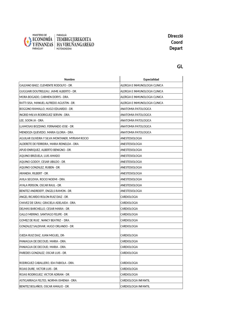 Guía Médica MEF - DICIEMBRE 2024 | PDF | Paraguay