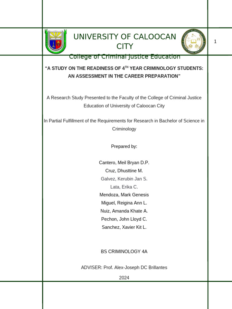 Manuscript Final Chap 1 3 | PDF | Methodology | Survey Methodology