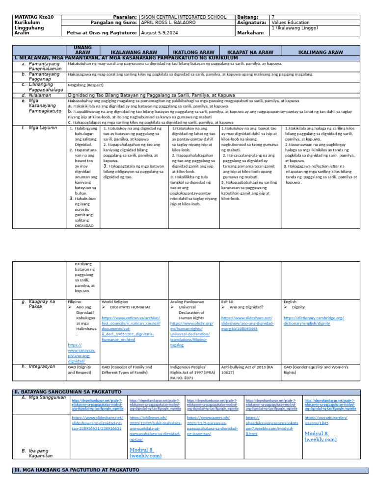 DLP_VE7_QTR1_Lesson2 | PDF