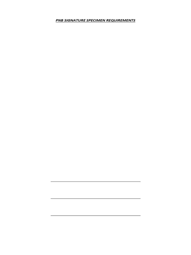 3 Signature Specimen | PDF