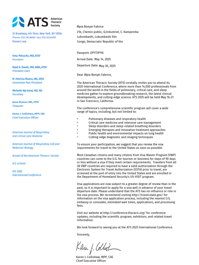 Letter of Invitation 2025 V 1 | PDF