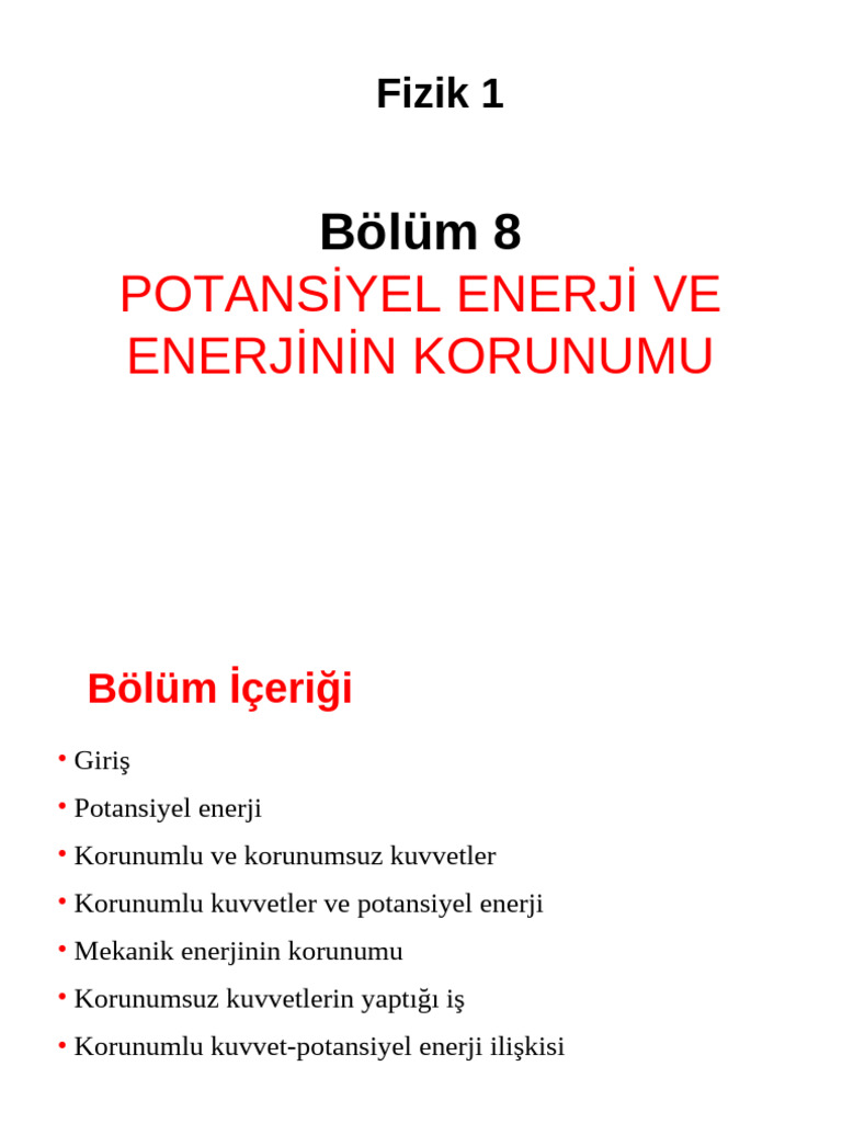 Fizik_1_Bolum_8 | PDF