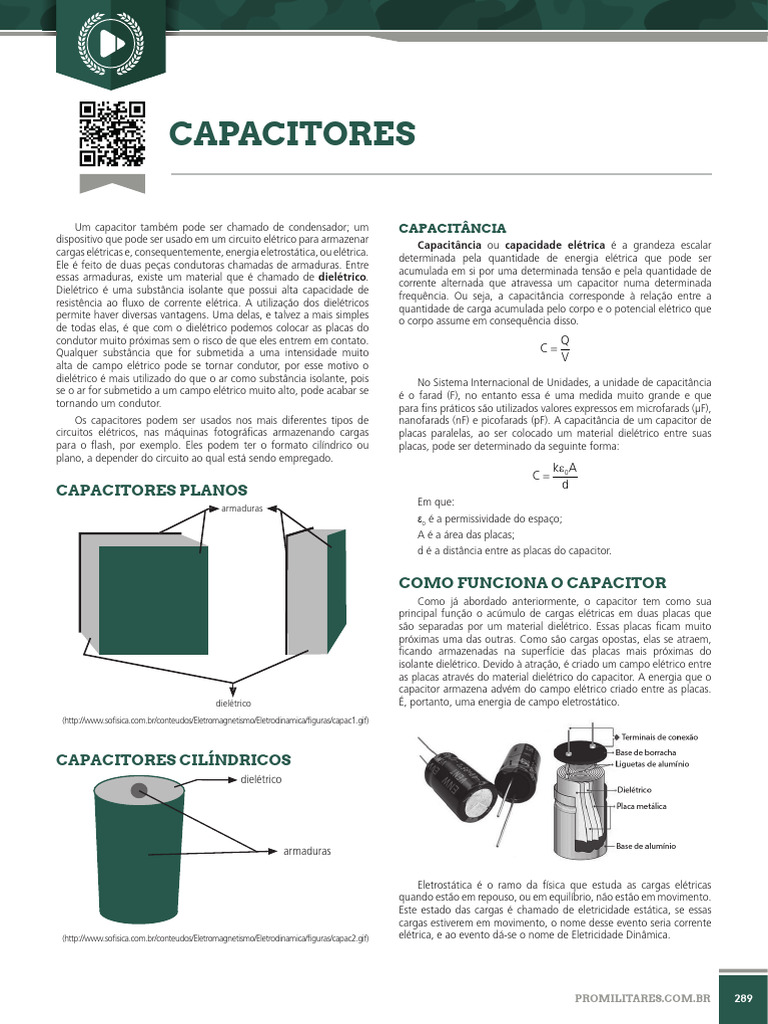 Capacitores_ | PDF | Capacitor | Capacidade elétrica