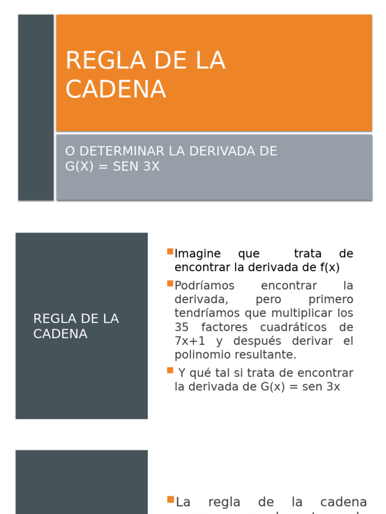 Ejemplos y Ejercicios Regla de La Cadena | PDF