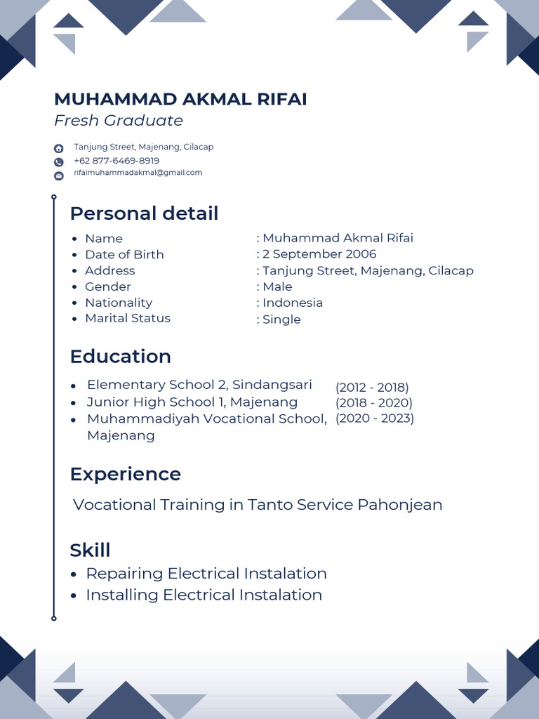CV M Akmal | PDF