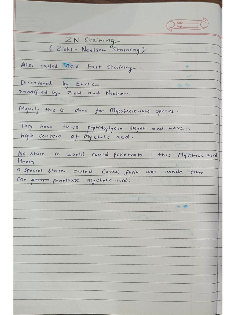 ZN Staining Notes 2 | PDF