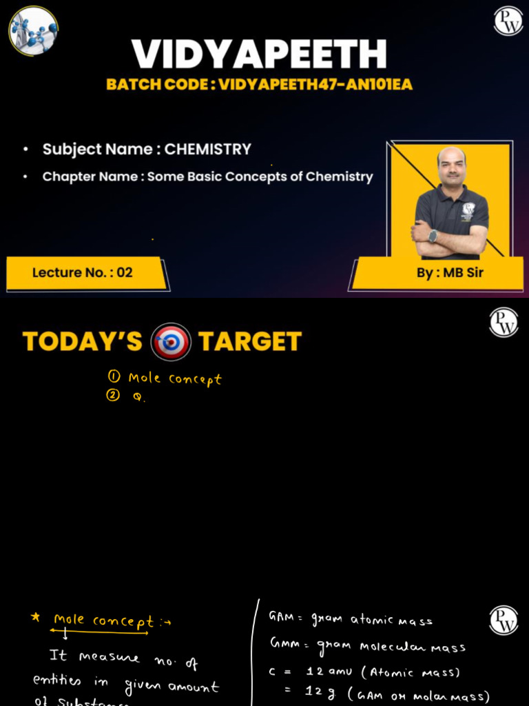Some Basic Concept of Chemistry 02 _ Mole Concept __ Questions | PDF