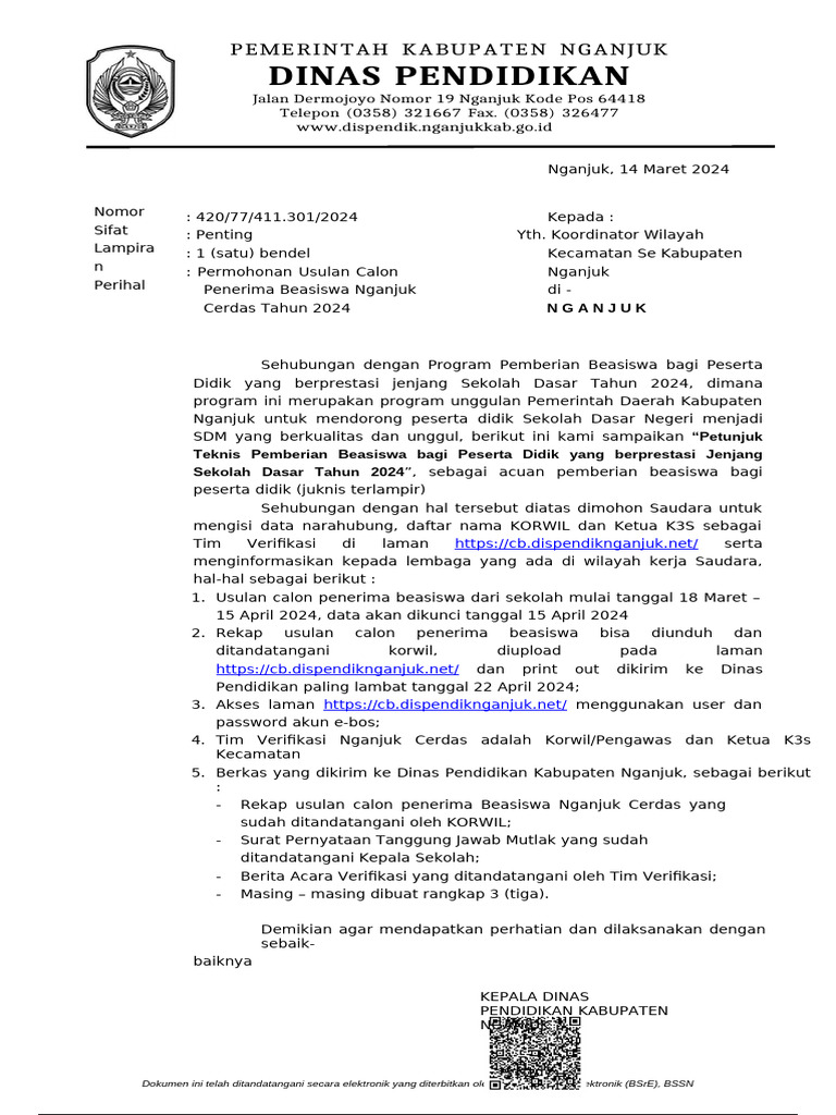 Surat Edaran - KNC | PDF