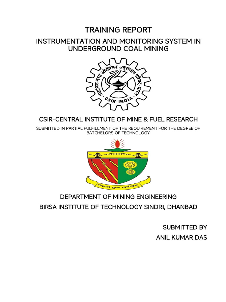 Underground Coal Mining Monitoring | PDF | Pressure Measurement ...