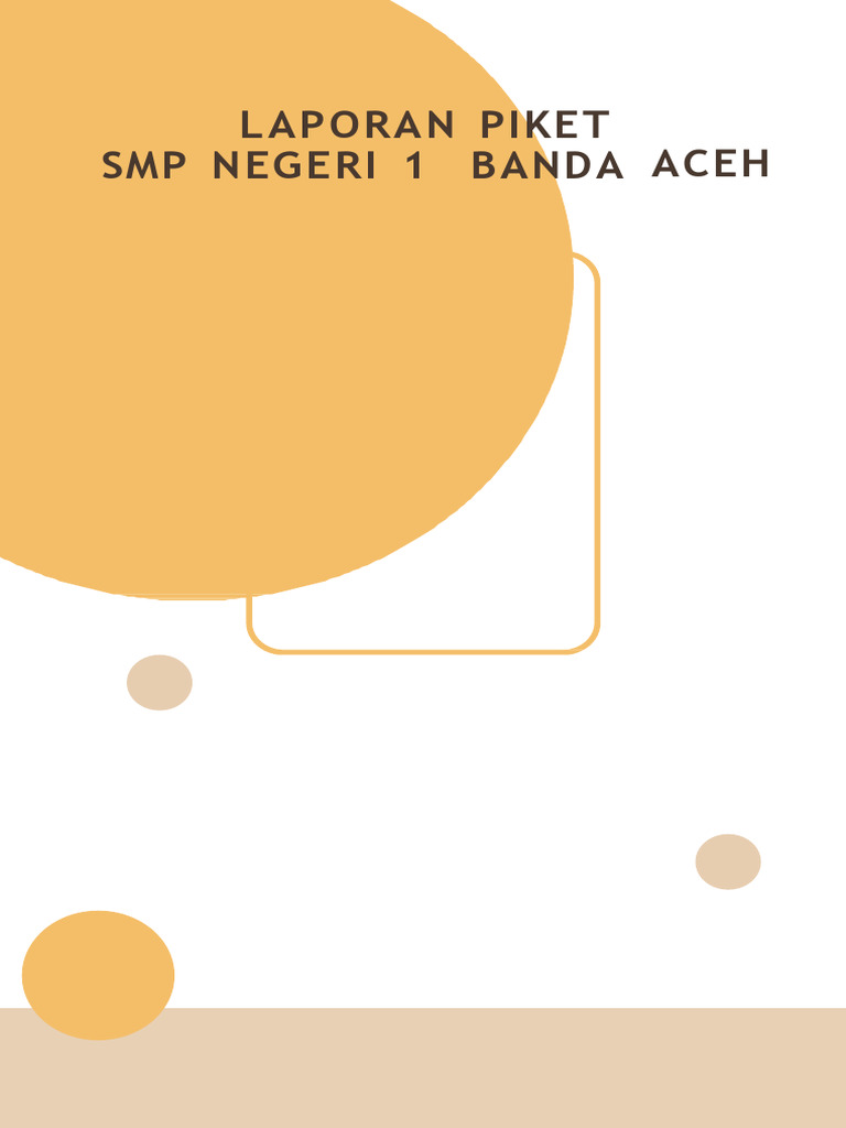 Laporan Piket YUYUN | PDF