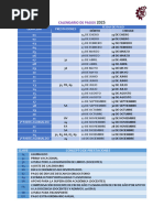 Calendario de Pagos 2025-1 | PDF