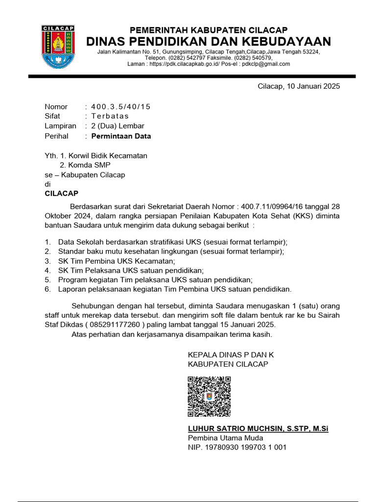 2025011013562320250110090224surat Permintaan Data Terkait KKS | PDF