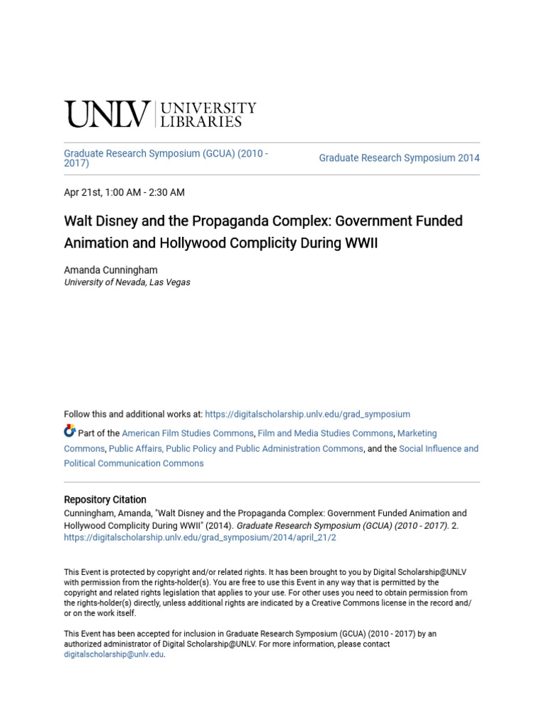 Walt Disney and The Propaganda Complex - Government Funded Animati ...