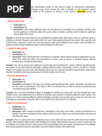 Marcia's Four Identity Statuses Explained | PDF | Identity (Social ...