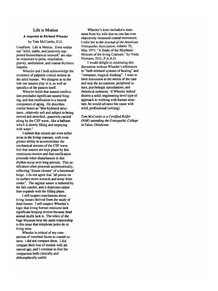 Life Is Motion | PDF