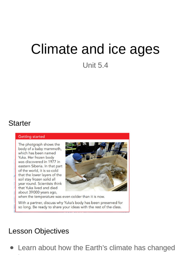 Understanding Ice Ages and Climate Cycles | PDF | Ice Age | Glacier