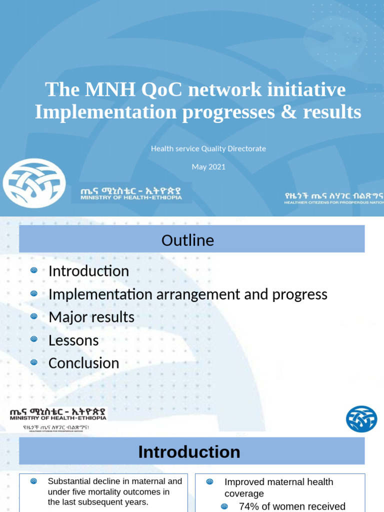 HSQD_summit_2021_MNH_QoC_lessons_Final | PDF | Maternal Health | Social Programs