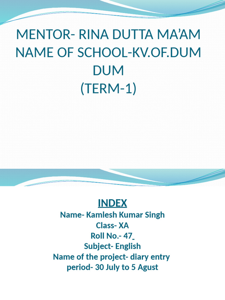 Mentor - Rina Dutta Ma'Am | PDF