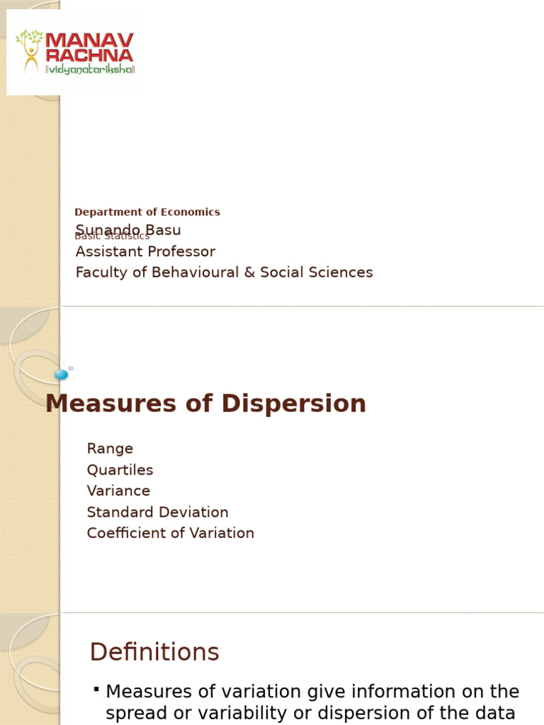 6 Descriptive Statistics 2 | PDF | Coefficient Of Variation | Standard Deviation