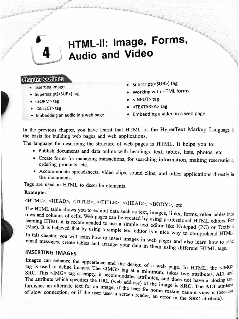 class 10 computer chapter 4 html II | PDF