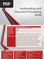 Lesson 5 - Keyboarding Techniques | PDF | Computer Keyboard | Control Key