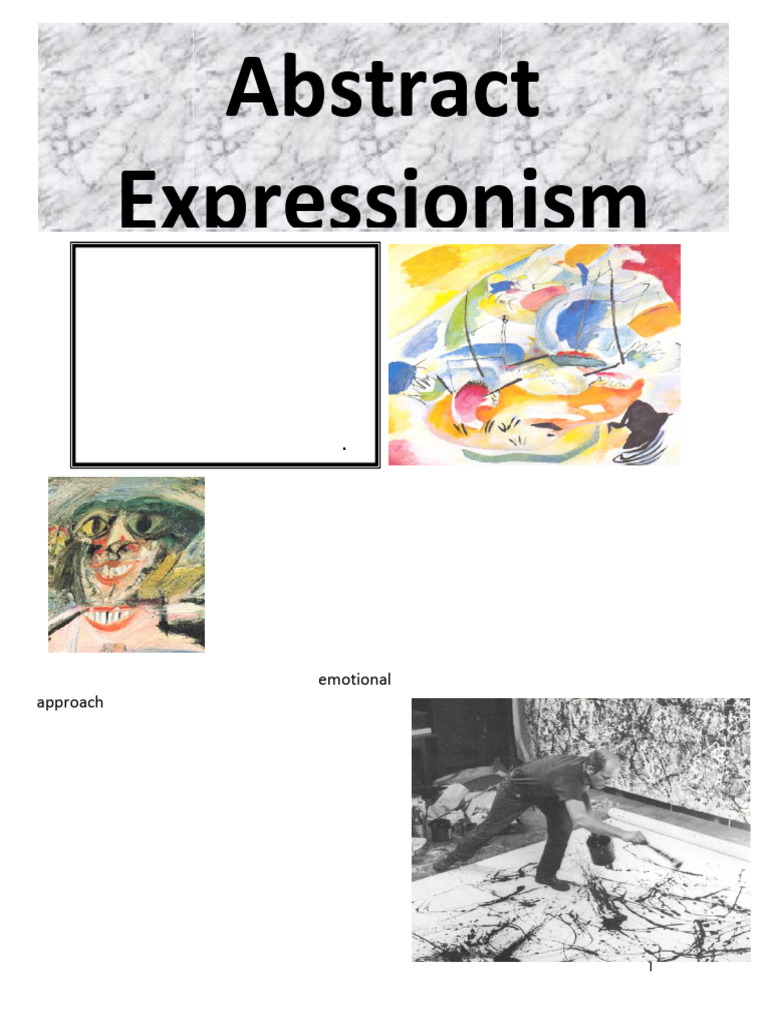 Abstract Expressionism 2 | PDF | Paintings | Abstract Art