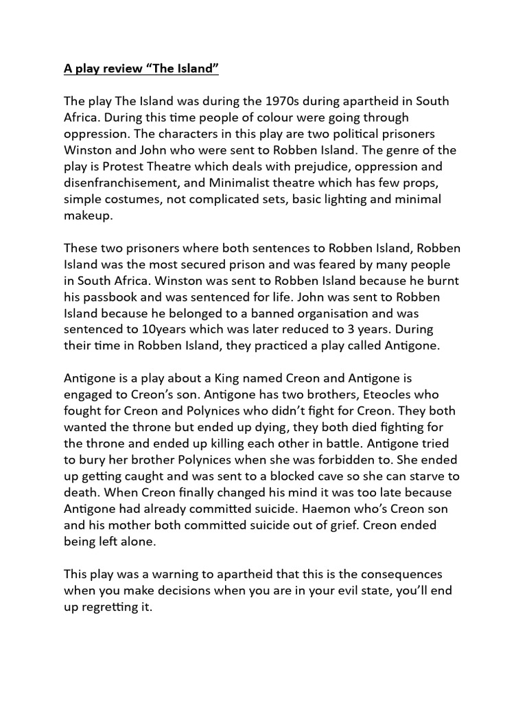 The review “ the island” | PDF