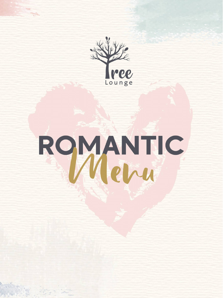 Tree Lounge Romantic Menu | PDF