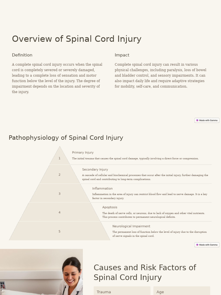 Overview of Spinal Cord Injury | PDF | Spinal Cord Injury | Spinal Cord
