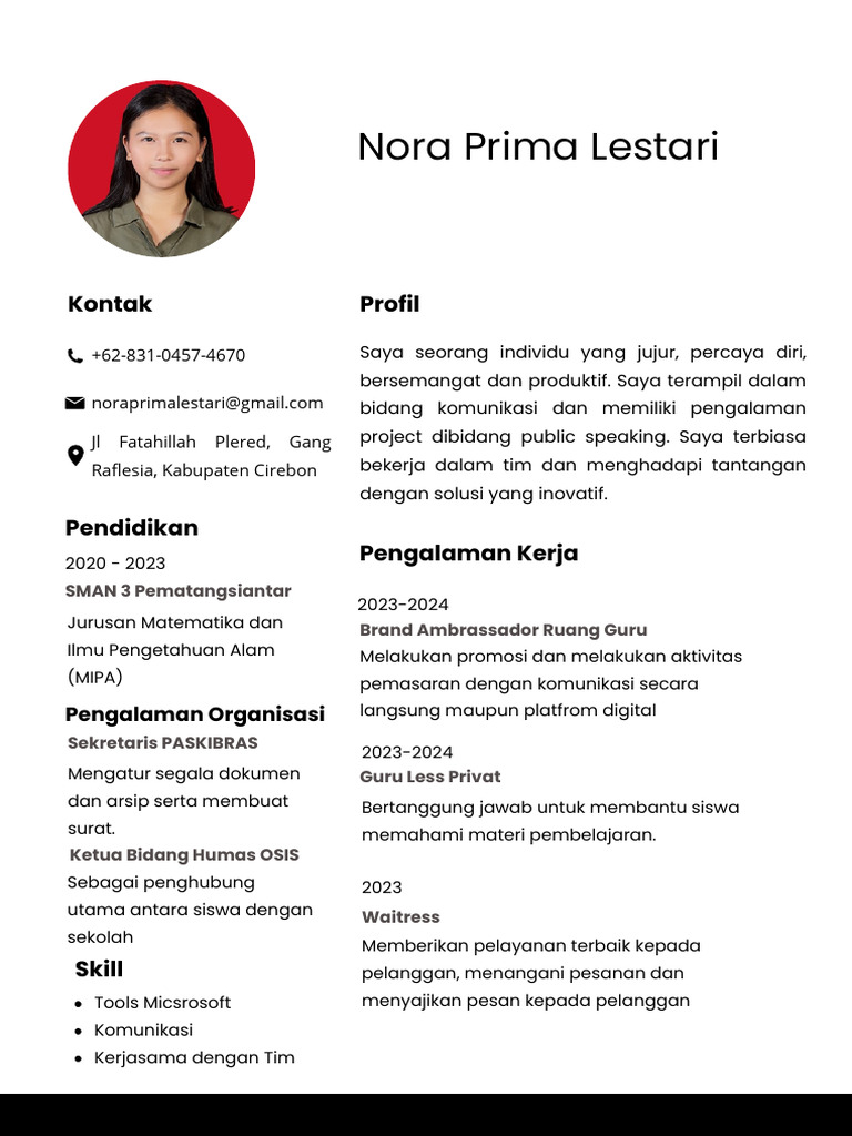 CV Nora Prima Lestari | PDF