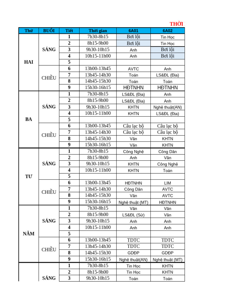 Trung Hoc Tkb Lop 30.12 | PDF