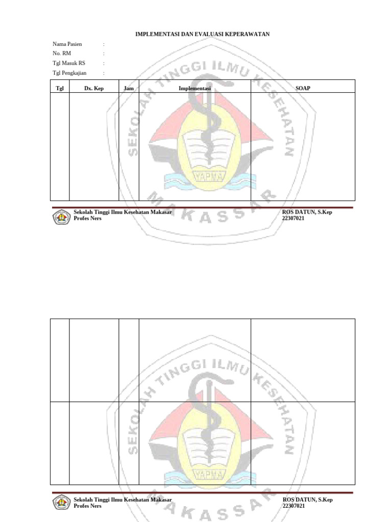 Format Implementasi Gadar | PDF