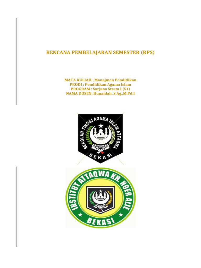 RPS educational management TA 2023-2024 | PDF