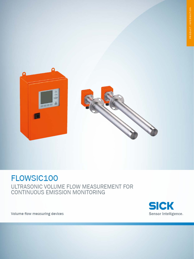 Product Information FLOWSIC100 Volume Flow Measuring Devices en ...