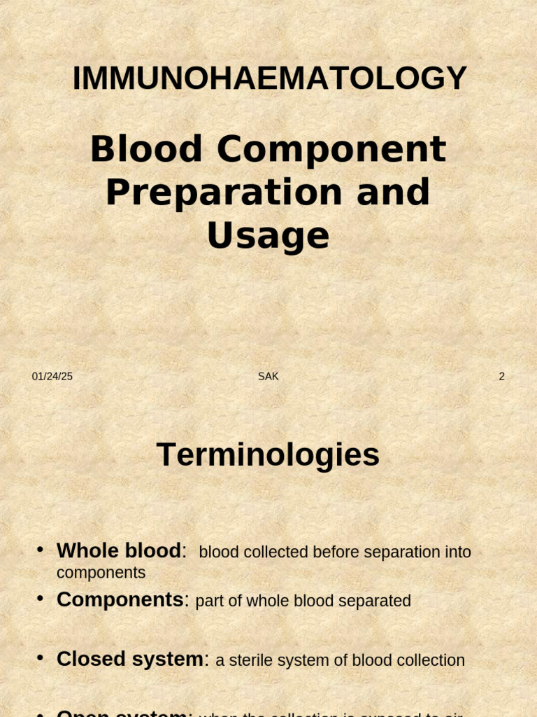 Blood Component Preparation | PDF | Blood Plasma | Blood
