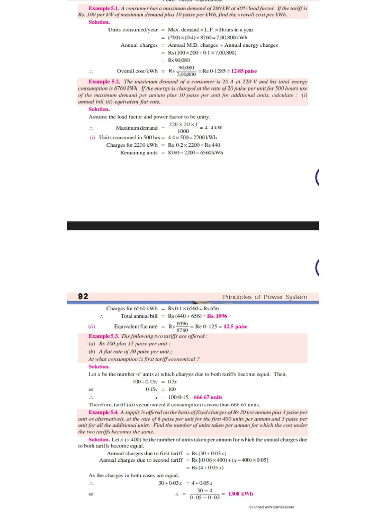 Tariff Examples | PDF