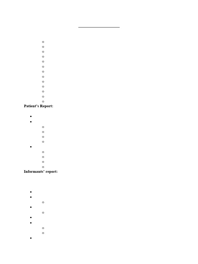 Case Record Format - Docx Adult | PDF