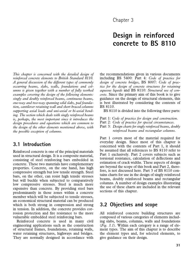 Simple Beam Design To BS 8110 | PDF | Concrete | Strength Of Materials