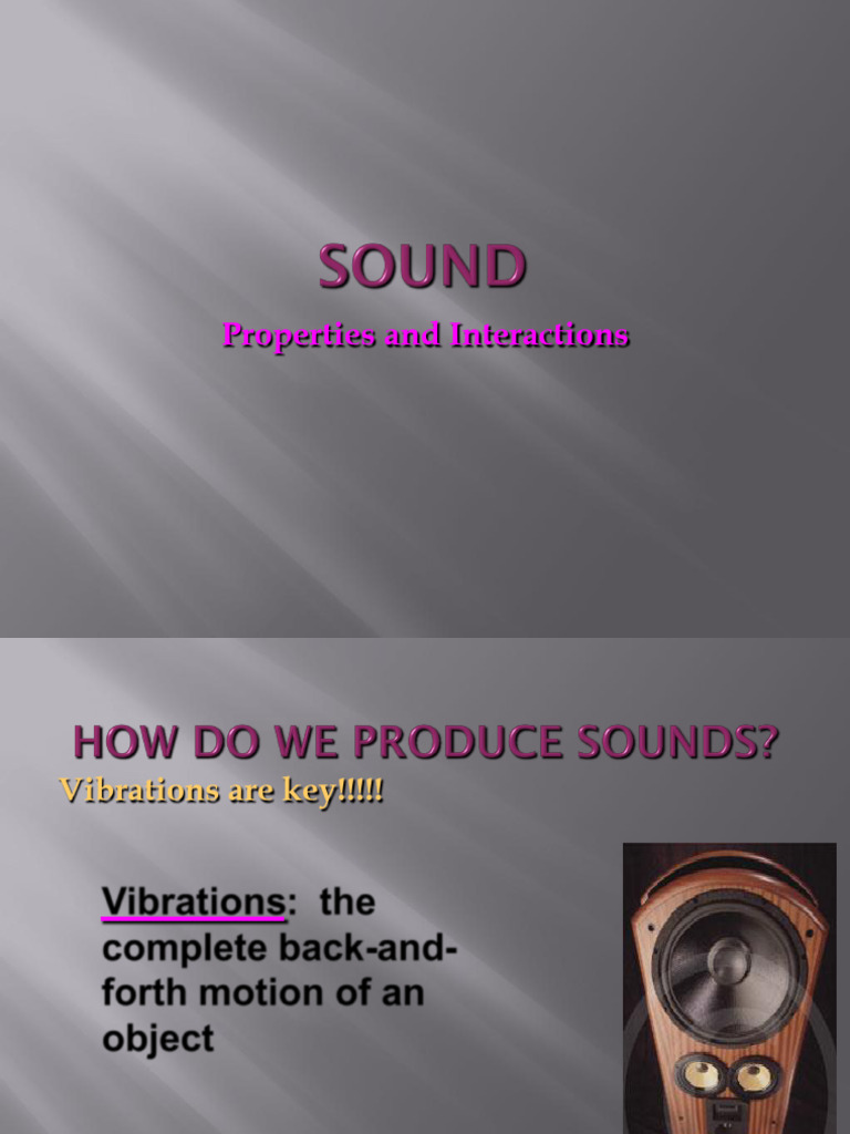 Sound Properties Class - 2 | PDF | Sound | Pitch (Music)
