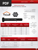 Perno Estructural A325 Galv | PDF | Materiales de construcción | Rieles