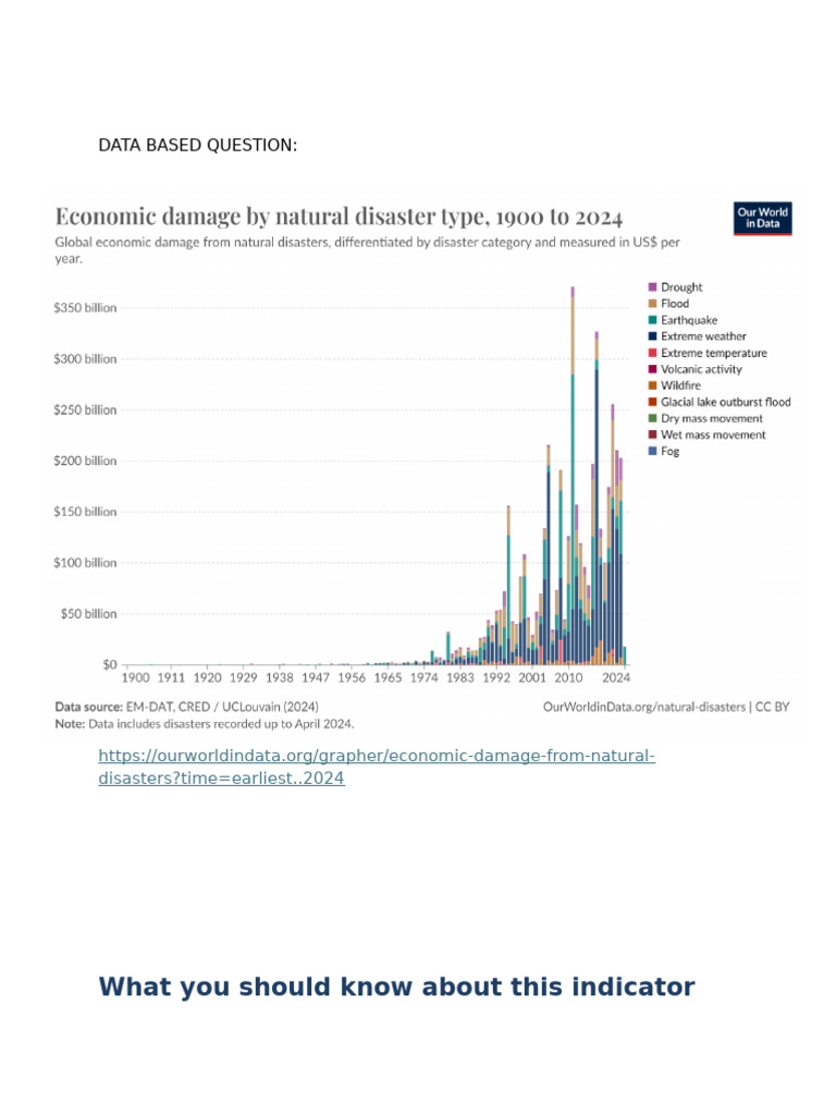 Data Based Question | PDF | Natural Disasters | Flood