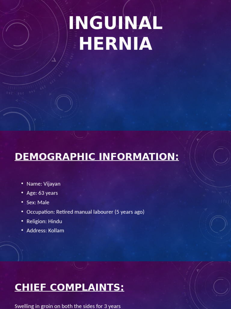 Irreducible Inguinal Hernia Case Study | PDF